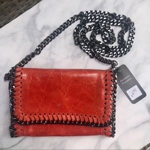 German Fuentes | Bags | German Fuentes Chained Leather Crossbody Bag ...